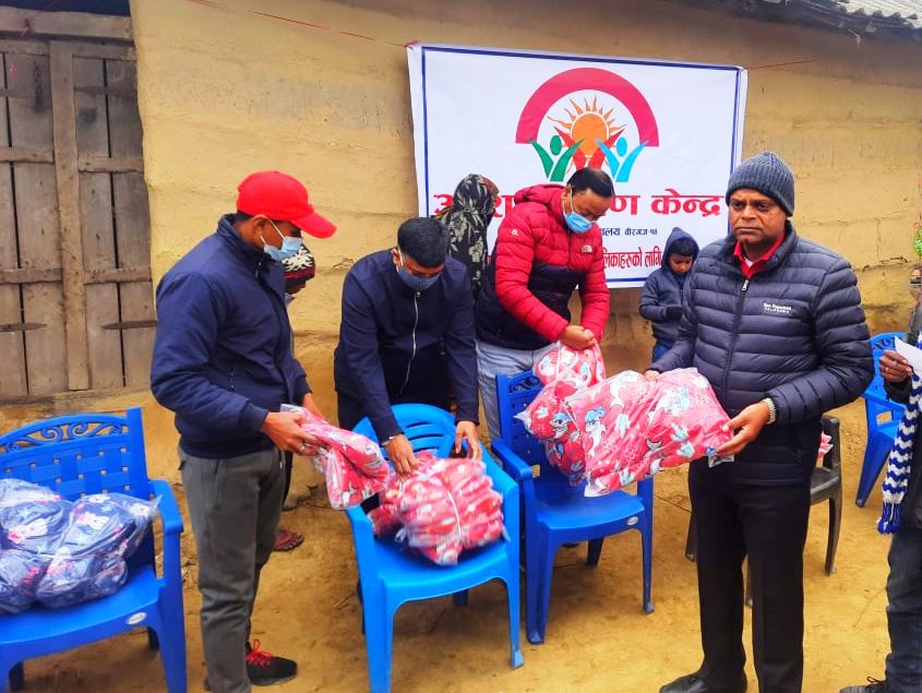 बढ्दाे चिसाेबाट जाेगिन कम्बल वितरण