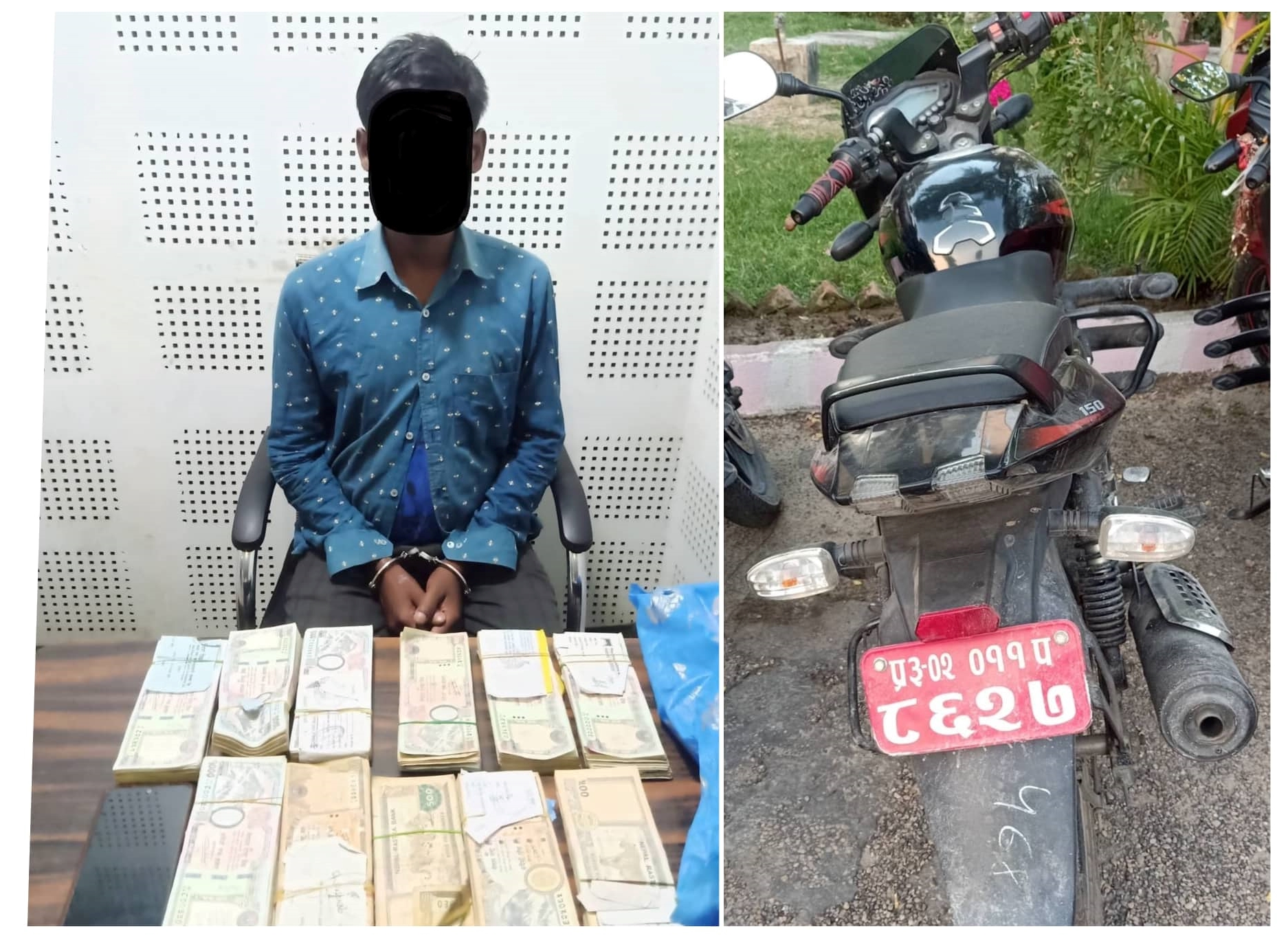 हुण्डीकाे ९ लाख रकमसहित एक भारतिय नागरिक पक्राउ
